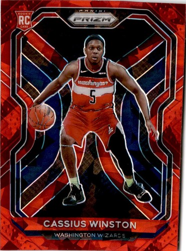 2020-21 Panini Prizm #275 Cassius Winston Ruby Wave Prizms Washington ...