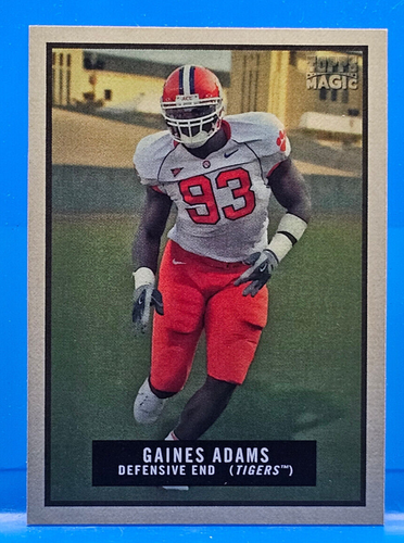 Gaines Adams, DE - Topps-Magic - Tigers, 2009 - #43 | eBay
