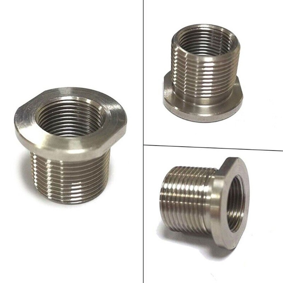 Precision CNC Cut Thread Adapter 1/2 28 ID to 5/8 24 OD Nipple ...