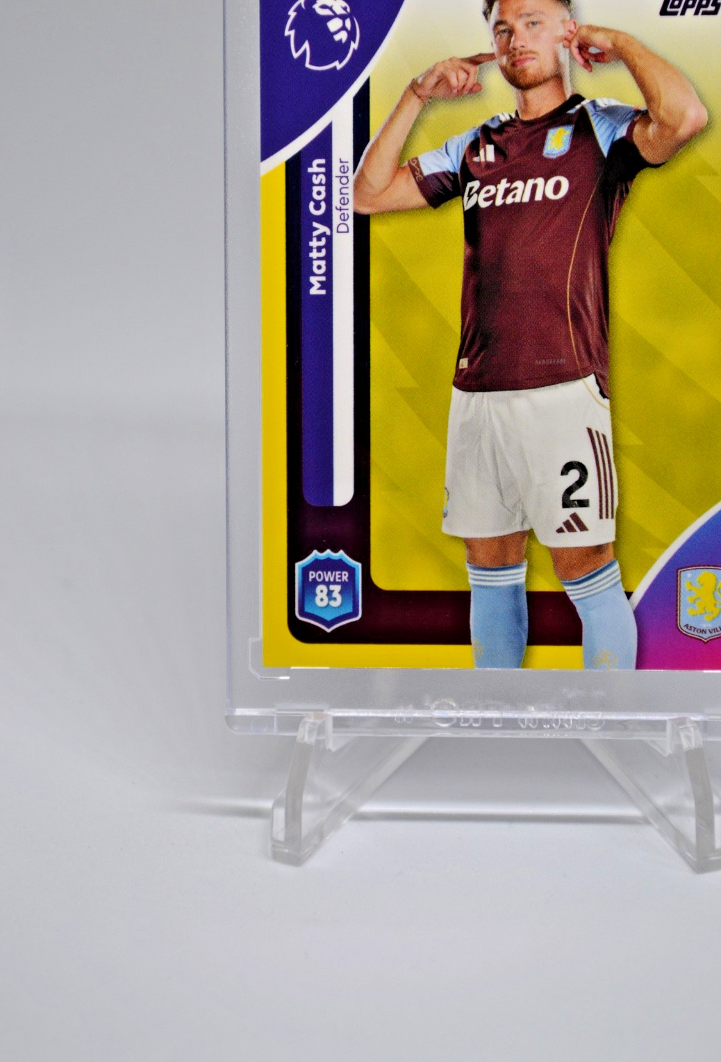 2025/26 Matty Cash Topps Premier League Yellow Parallel