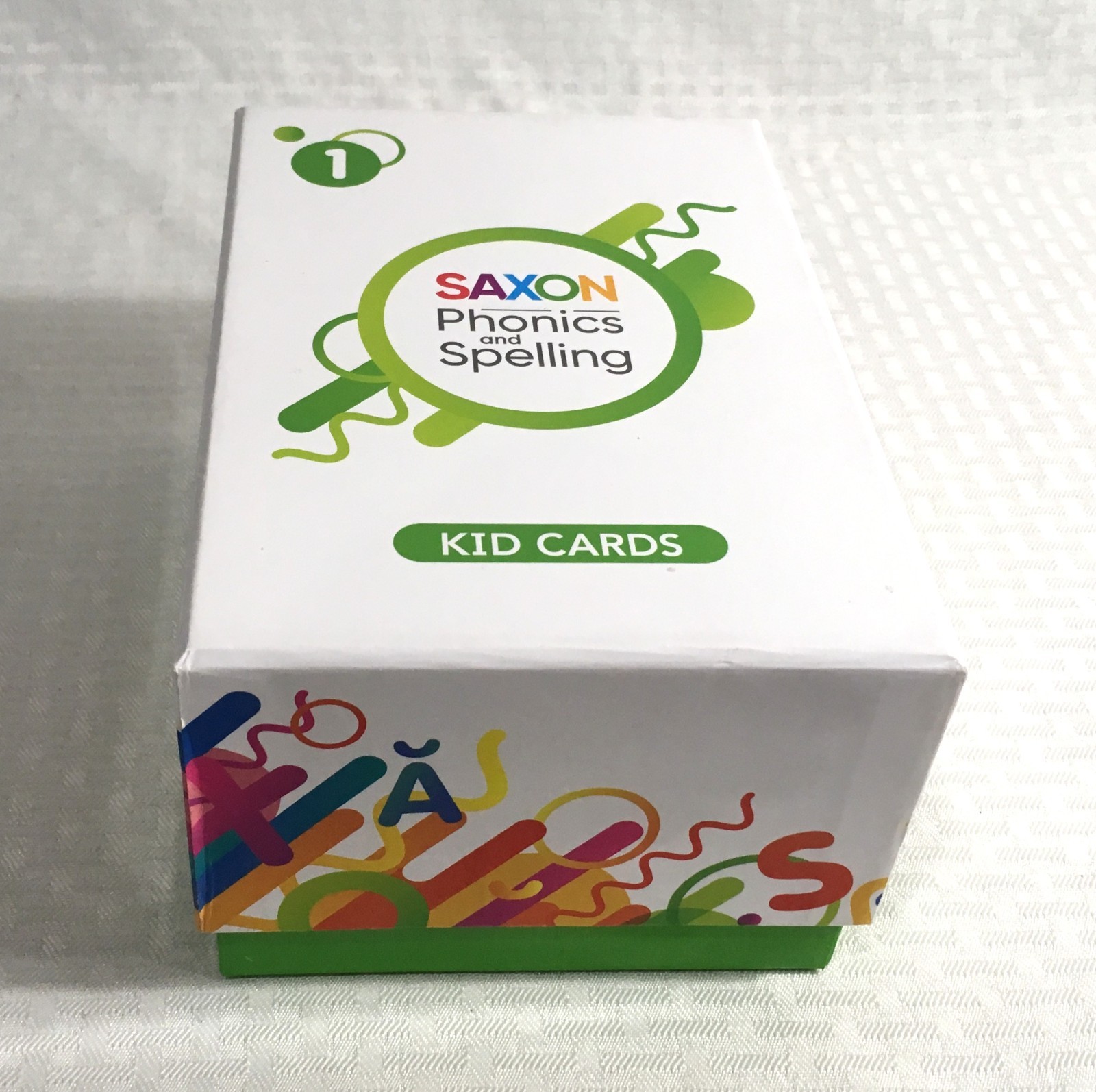 HMH SAXON PHONICS & SPELLING GRADE 1 KID CARDS WITH DIVIDERS & STORAGE ...