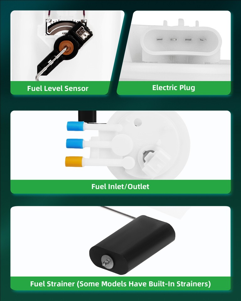 Fuel Pump For Impala Monte Carlo Grand Prix Regal 00-05 3.1L 3.4L 3.8L ...