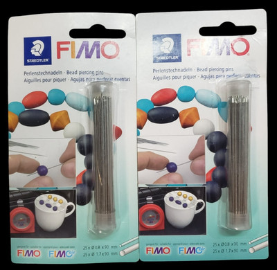 (2-Pack) Staedtler Fimo Bead Piercing Pins, 50 Pins Per Pack | eBay