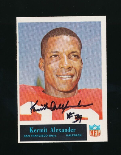 1965 PHILADELPHIA #170 KERMIT ALEXANDER signed auto autograph crisp ...