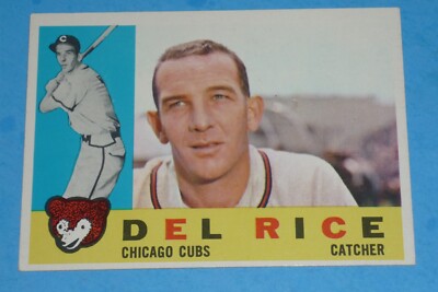 DEL RICE - CHICAGO CUBS CATCHER - 1960 TOPPS BASEBALL CARD #248 | eBay