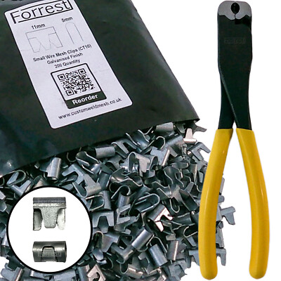 Wire Mesh Clips / Small cliptool clips Cage making aviaries fencing ...