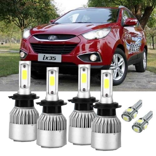 FOR Hyundai ix35 110w Super White Xenon LED High/Low/Side Headlight ...