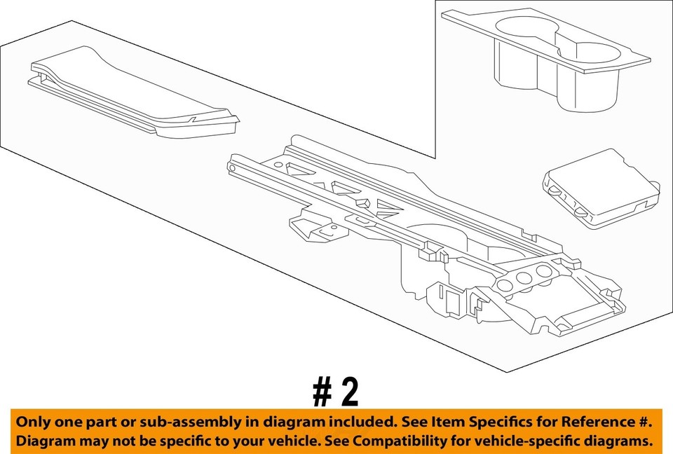 GM OEM 2017 XT5 Console Center Console-Cup Holder 84093672 | eBay