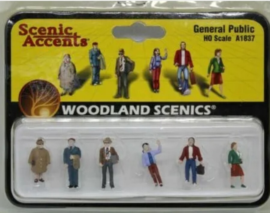 Woodland Scenics HO-Scale HO GENERAL PUBLIC Figures | eBay