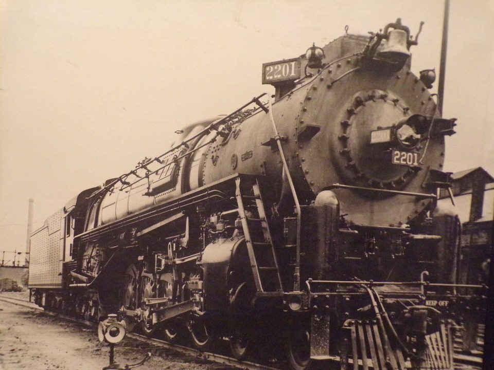 Huge GWR Class 2201 Locomotive Print (Black and White) 20" x 24" | eBay