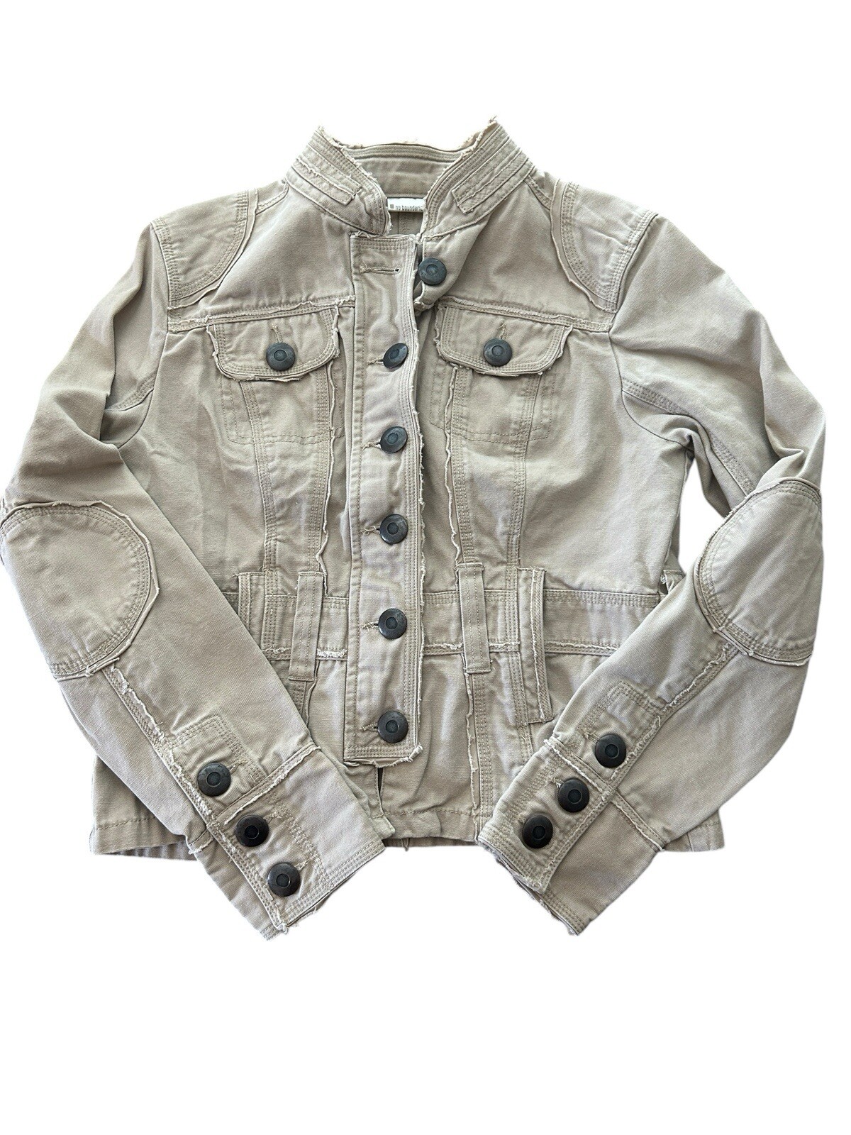 Y2K NO BOUNDARIES Trooper Military Army Utility Jacke… - Gem