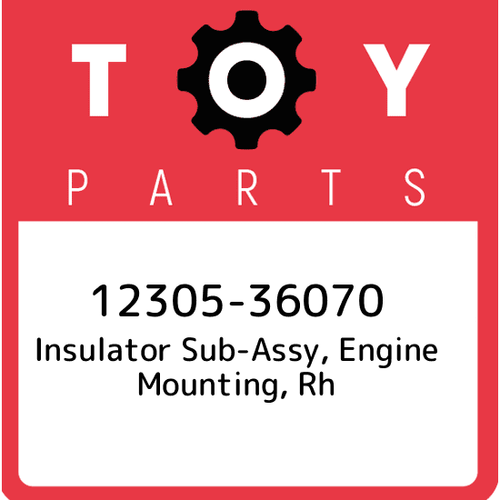 12305-36070 Toyota Insulator sub-assy, engine mounting, rh 1230536070 ...