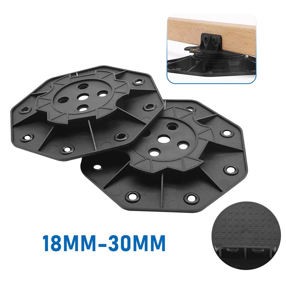 10X Adjustable Decking Pedestal Riser Foot Bearing Support Shed Base ...