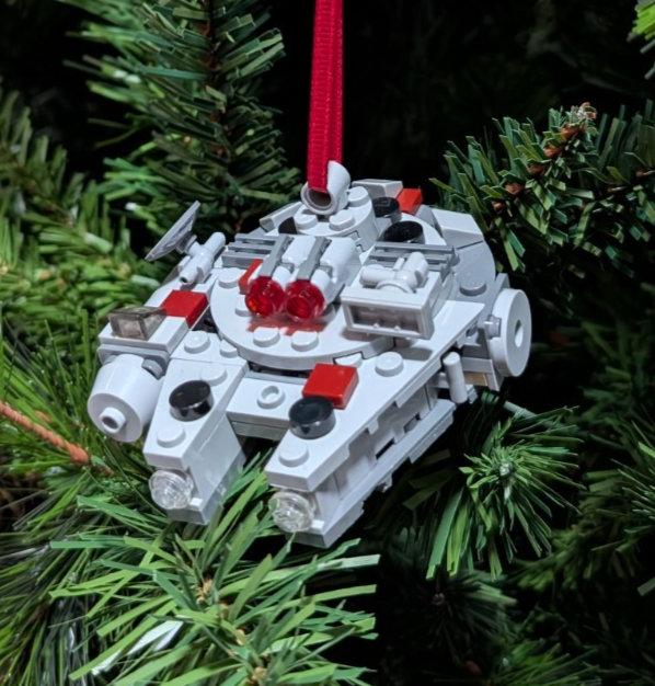 New Genuine LEGO Christmas Ornament Millennium Falcon with Instructions ...