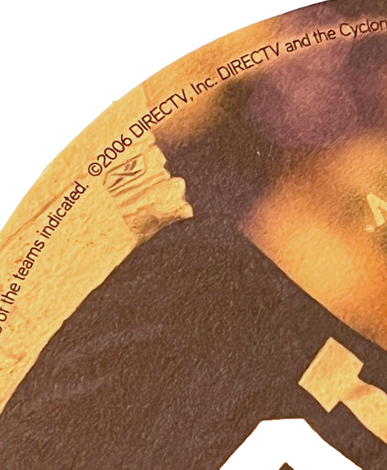 NFL Ticket 2006 Football 2-Sided Round Paper Coasters DirecTV Sunday ...