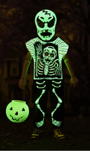 NECA BEN COOPER SKELETON 05 KID MONSTER w/MASK & COSTUME NYCC GITD ...