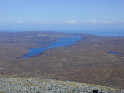 Photo 6x4 Loch Shell Beinn Mhu00f2r/NB2509 From Beinn Mhor Summit. Shel ...