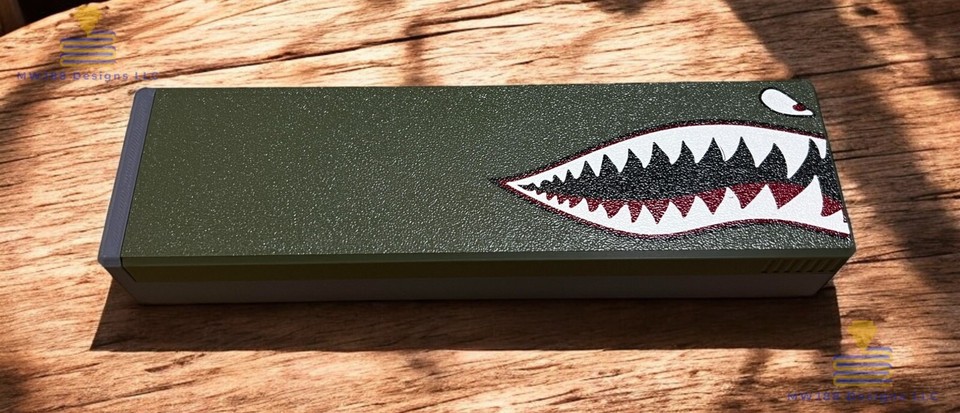 P-40 Warhawk Shark Teeth Logo Sliding Ammo Storage Box Case - Rifle ...