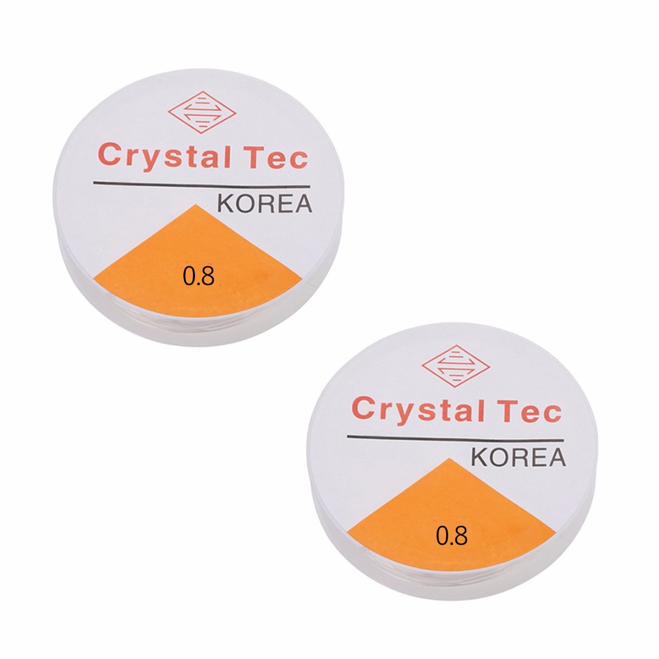 2PCS 0.6mm-1mm Crystal Tec Stretch Silicon Elastic Thread String Bead ...
