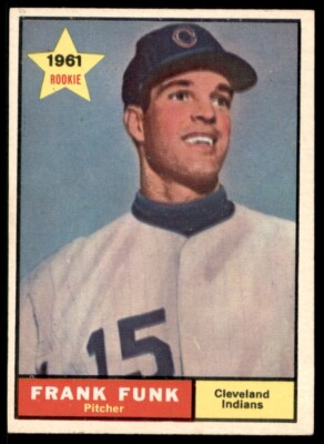 1961 Topps Baseball Frank Funk RC Cleveland Indians #362 | eBay