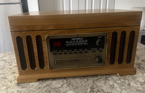 Detrola KM837 Replica Record Player CD Cassette Am/Fm Radio *Read ...
