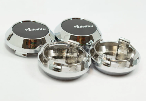 4x64mm Advanti Rim Caps Decals Emblems Wheel Caps Hubcaps Black Chrome ...