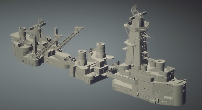 1/350 USS Washington BB56 1942 Conversion Set for Trumpeter North ...