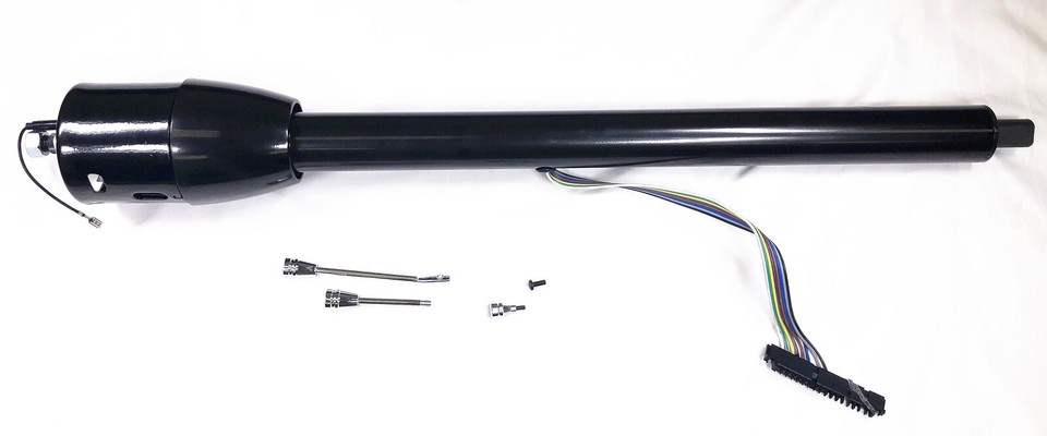 32" BLACK TILT STEERING COLUMN FLOOR SHIFT NO KEY 32 INCH | eBay