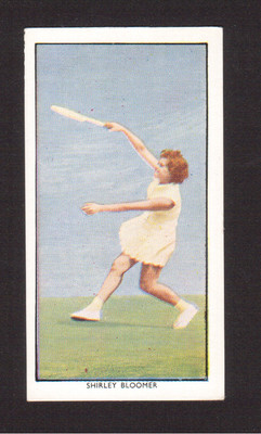 Shirley Bloomer Tennis 1956 British Sports Card | eBay