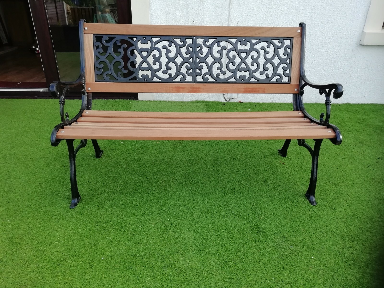 Replacement Sapele Hardwood Garden Bench Slats 1.22m 4 ft x 20mm 35,45 ...