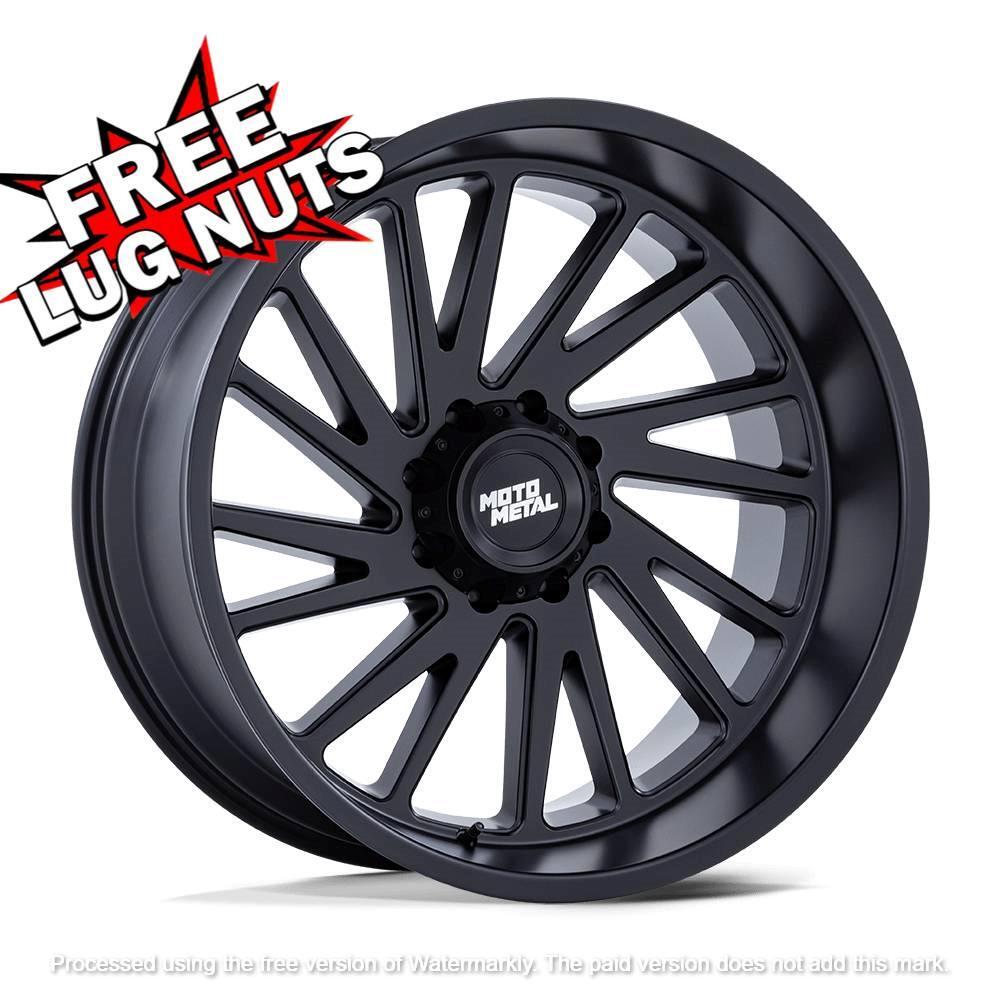 22 inch 22x12 Moto Metal MO811 COMBAT MATTE BLACK wheels rims 6x5.5 ...