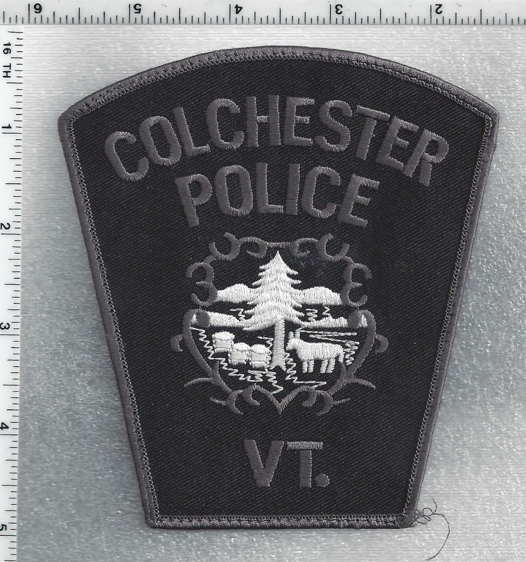 Colchester Police (Vermont) 2nd Issue Uniform Take-Off Subdued Shoulder ...