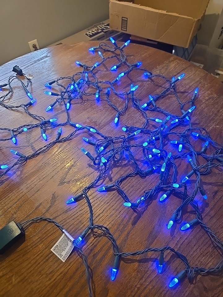 Remote control string Christmas multi color lights 2 strings Nicolas ...
