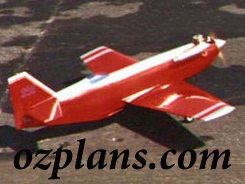 Reno Air Racer Tsunami 44" WS PRINTED RC MODEL AIRPLANE PLANS TEMPLATES ...