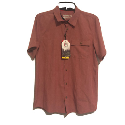 Avalanche Outdoor Supply Company Red Button Up Polyester Shirt Men’s ...