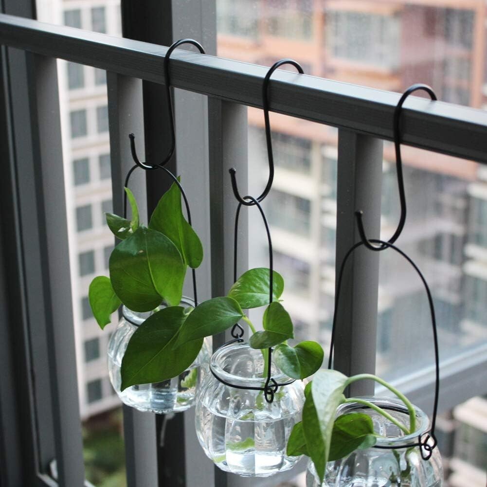 30 Pack Black S Hooks, S Shaped Hooks for Hanging , Large S Hangers for ...