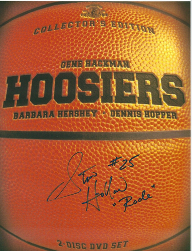 STEVE HOLLAR Signed 8.5 x 11 Photo HOOSIERS Basketball Movie Actor RADE ...