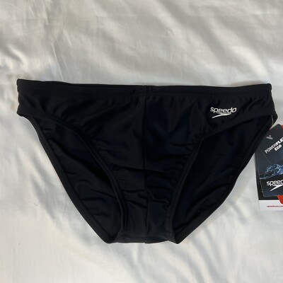 Mens/Boys Speedo Solar Bikini Swim Brief, PowerFlex,Black,Size34x1,36x3 ...