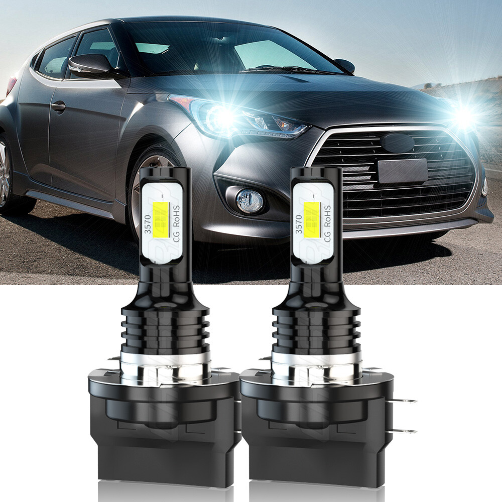 H11B LED Headlight Bulbs for Hyundai Veloster 2012-2015 Low Beam Kit ...