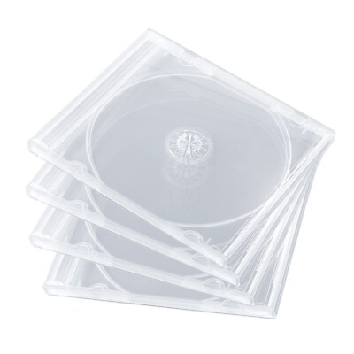 10 PK Shatter Proof PP Jewel Case | Standard Single Disc | Clear CD ...
