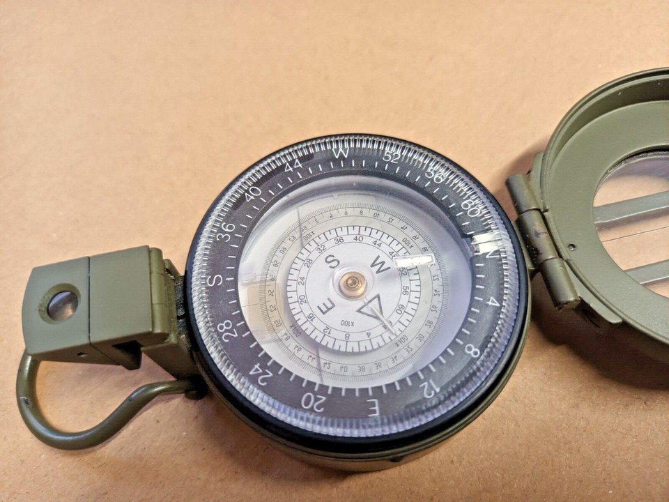 Ex MOD /| Stanley G150 Brass Prismatic Marching Compass Francis Barker ...