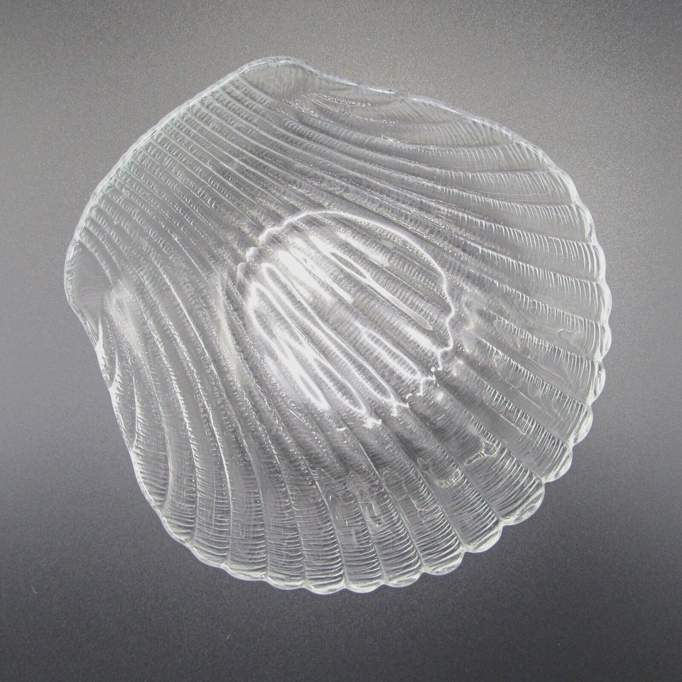 Coquillage by Arcoroc Shell Shaped Textured Clear Glass Cereal Soup ...