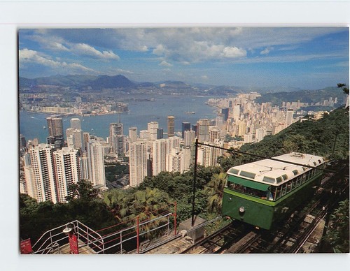 Postcard The Hong Kong Peak Tramway Hong Kong China | eBay