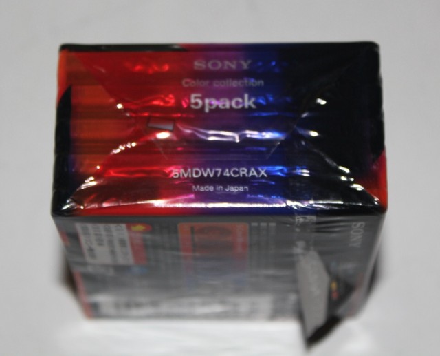 RARE 5-pack Sony Color Collection 74 min Mini Disc MD for sale online ...