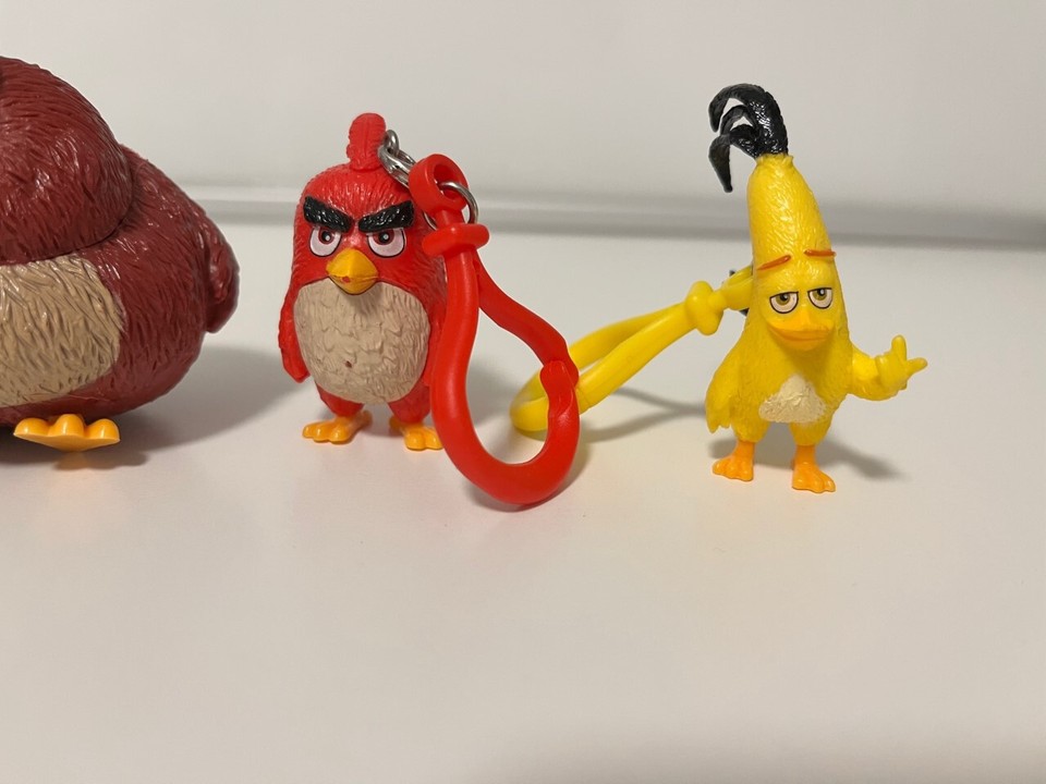Rovio Angry Birds Rovio Keychain Keyring Red Terence Chuck Leonard Pig ...