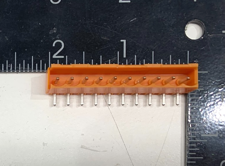 25-pcs 123556 Orange PCB Terminal Block Header Connector 10 Pin 5mm ...