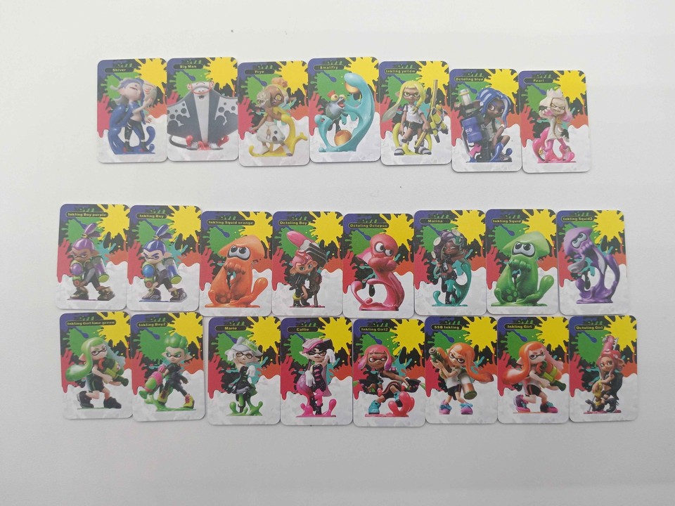 Amiibo 23pcs Splatoon 3 PVC NFC Tag Mini Game Cards Octopus - New | eBay