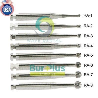 WAVE Dental Round Latch Carbide Bur RA 1 2 3 4 5 6 7 8 Midwest LA For ...