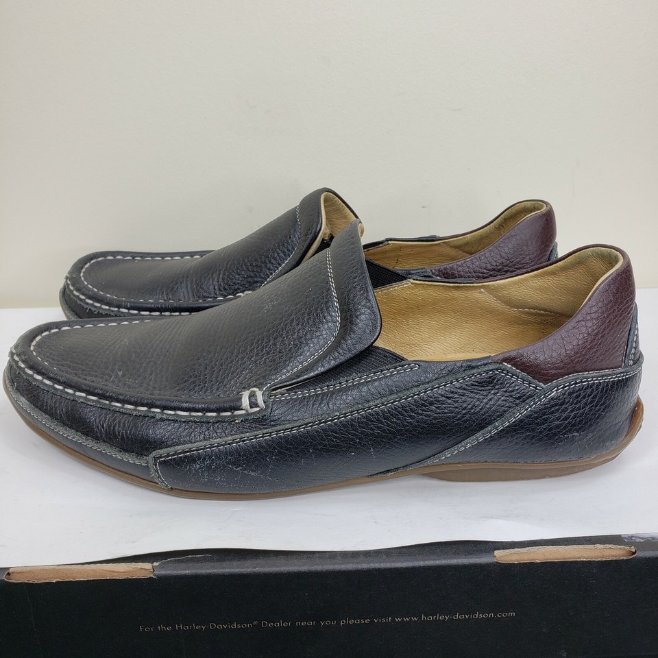 Pabder Black Brown Calf Leather Loafer Men's 7.5 Made in Italy Handmade ...