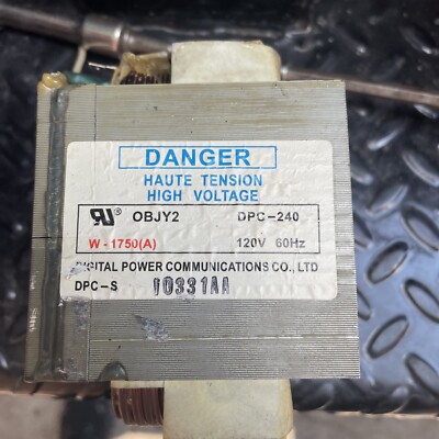 Microwave (HV) Transformer OBJY2 W-1750(A) DPC-240 | eBay